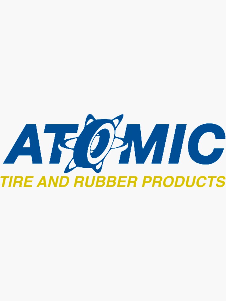 "GTA V - Atomic Tire and Rubber Products - BlueYellow " Sticker for ...