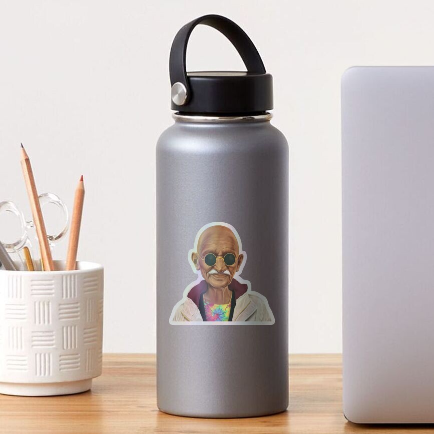 "Cool Gandhi" Sticker for Sale by Doodle-Factory | Redbubble