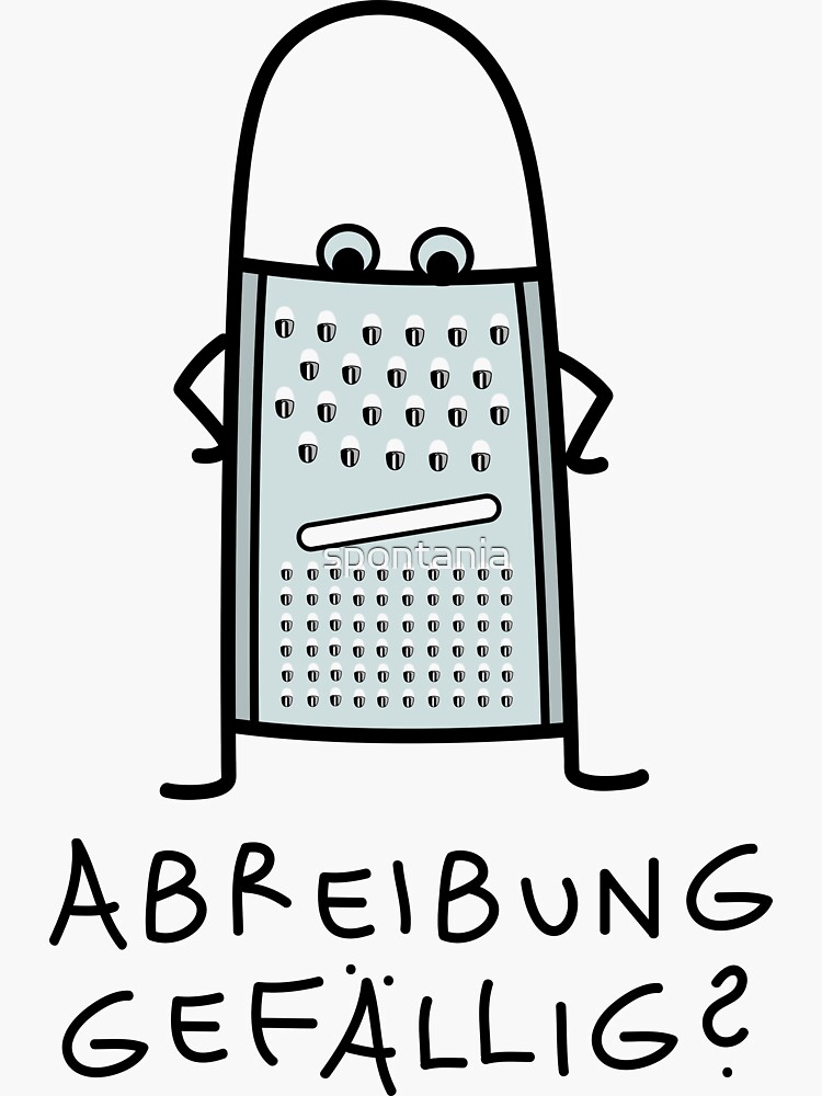 "Funny grater as a rebel" Stickerundefined by spontania | Redbubble