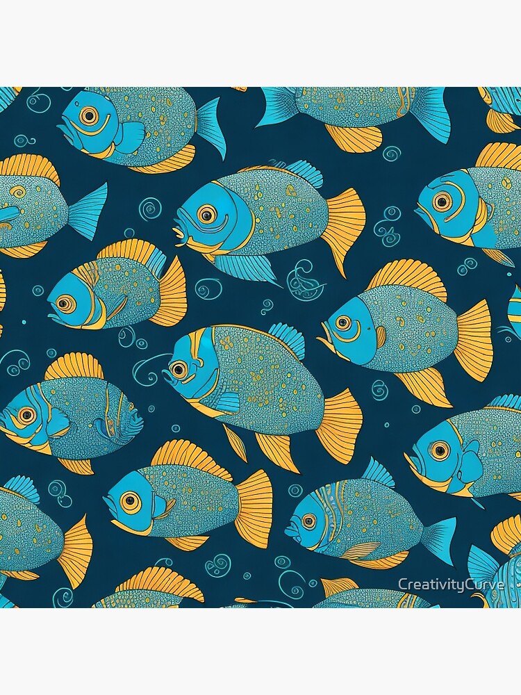 "Amazing Fish Vector" Sticker for Sale by CreativityCurve | Redbubble