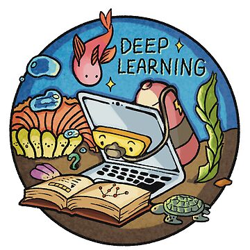 "Deep Learning Laptop Pun Sticker" Sticker for Sale by ShelliesWorld ...