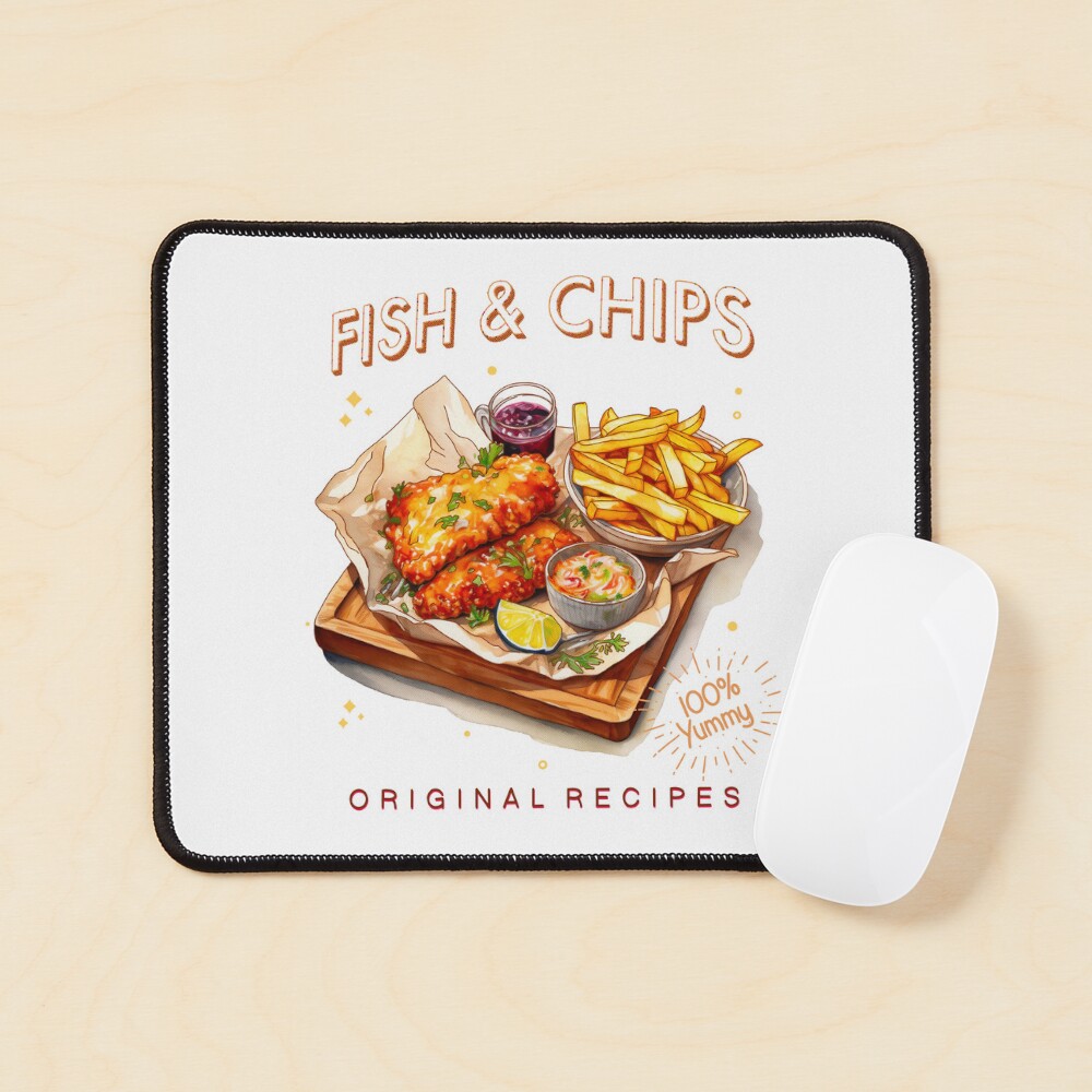 "Fish and Chips " Sticker for Sale by Almasha | Redbubble