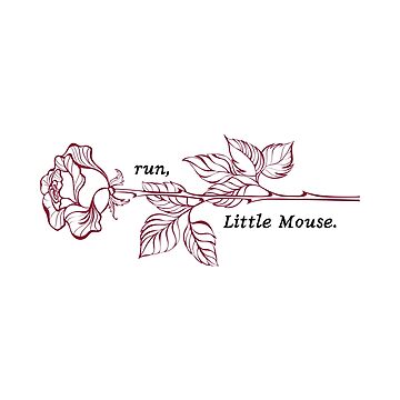 "run, little mouse" Sticker for Sale by shopgemandjune | Redbubble