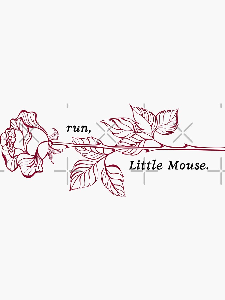 "run, little mouse" Sticker for Sale by shopgemandjune | Redbubble