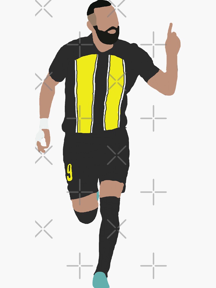 "Karim Benzema Ittihad Club" Sticker for Sale by JoCo18 | Redbubble