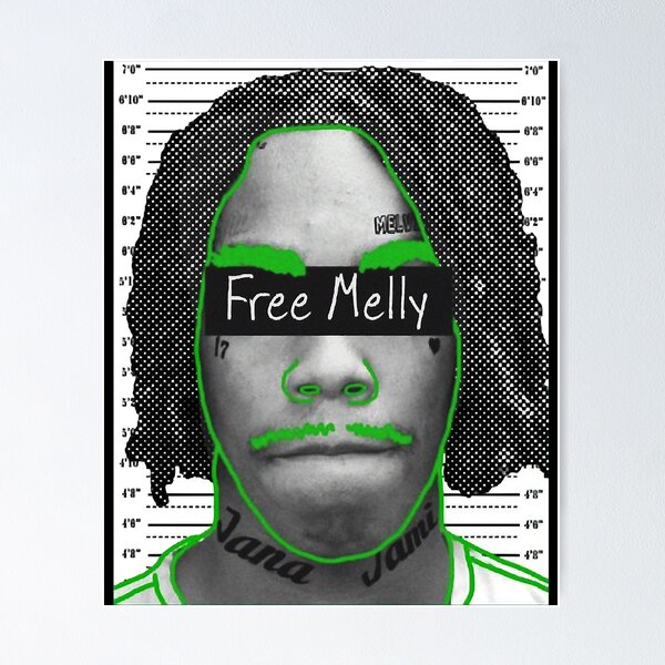 "We All Shine Ynw Melly Free Jail Mugshot Amelie Lens" Poster for Sale ...