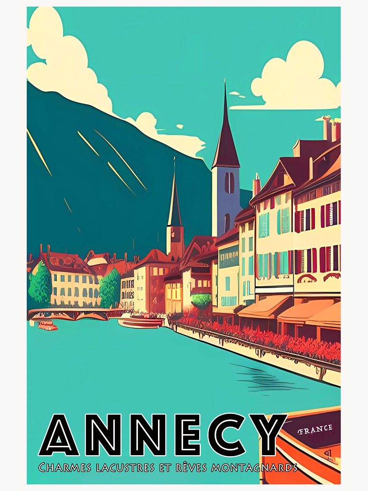 "ANNECY / France: Lake charms and mountain dreams: Retro - Vintage ...