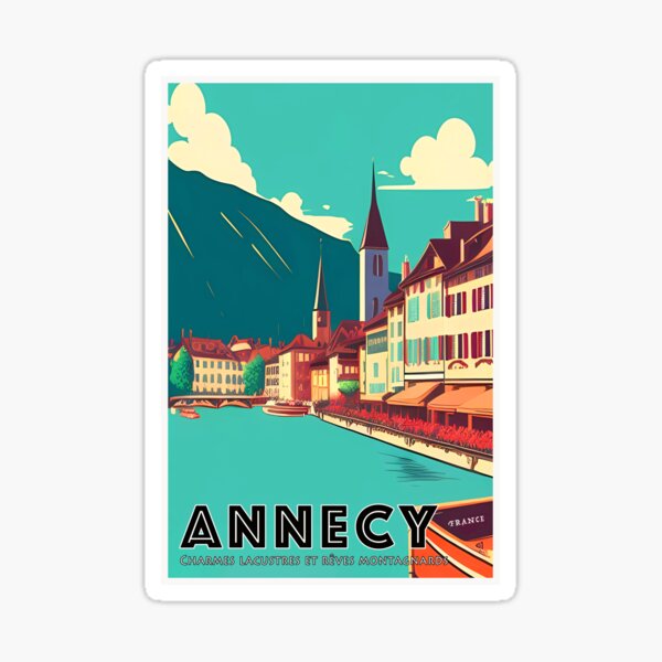 "ANNECY / France: Lake charms and mountain dreams: Retro - Vintage ...