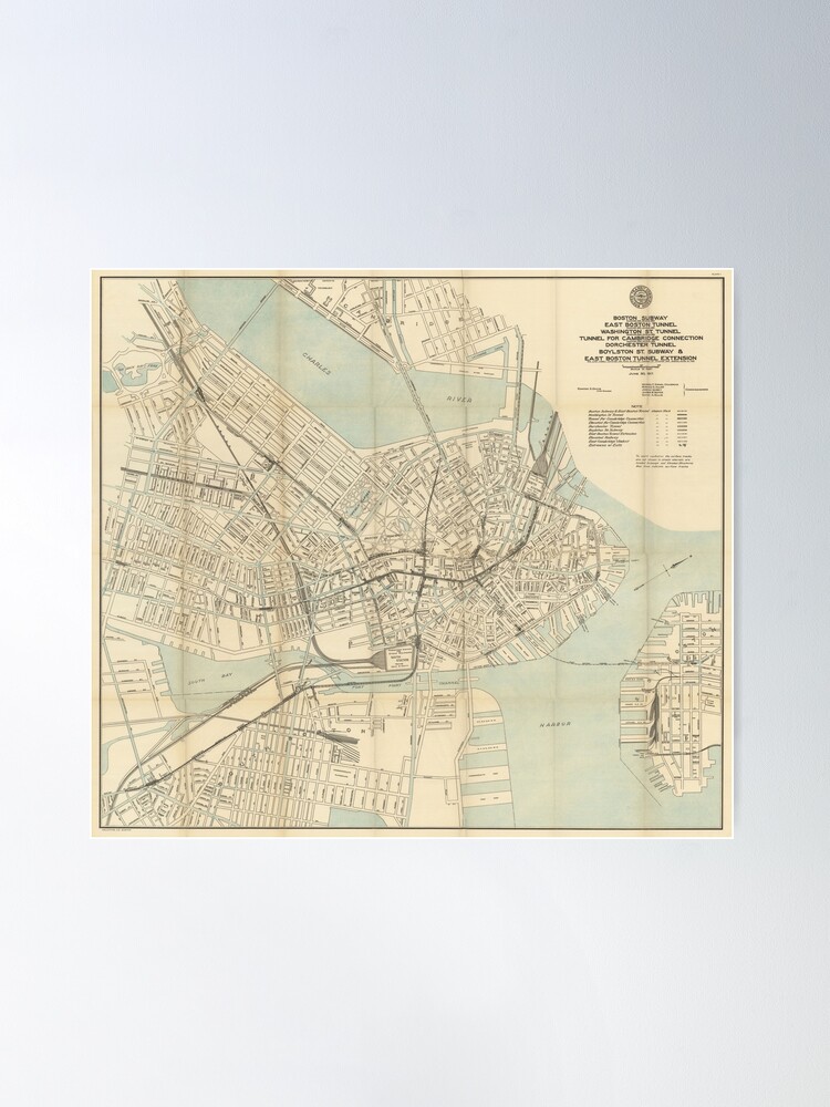 Tunnels Downtown Boston Map