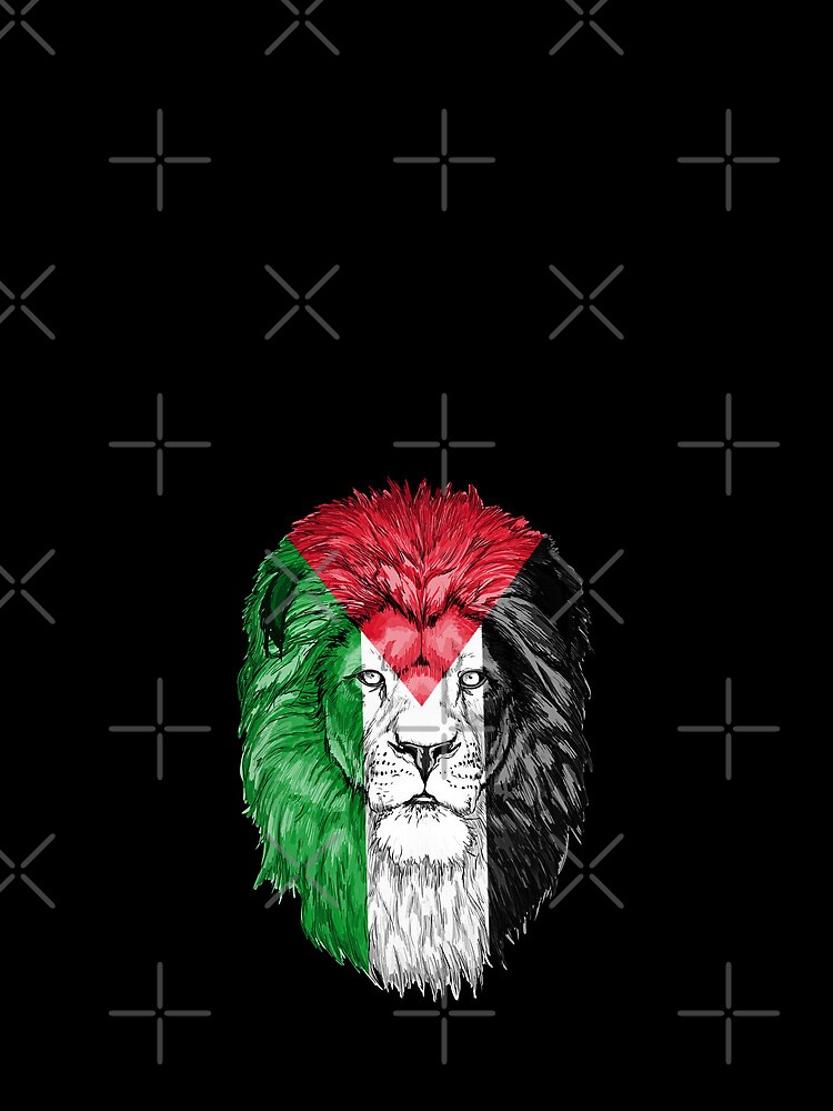 "Lion Flag Of Palestine - Gift For Palestinian From Palestine ...