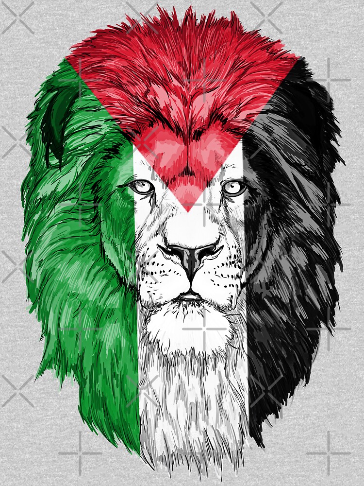 "Lion Flag Of Palestine - Gift For Palestinian From Palestine ...