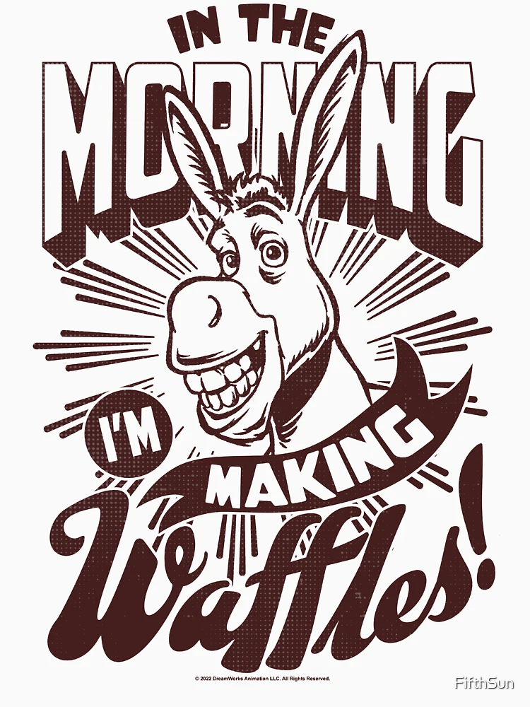 Donkey Shrek Meme Waffles Donkey Waffles – Purpleseamstress Fabric