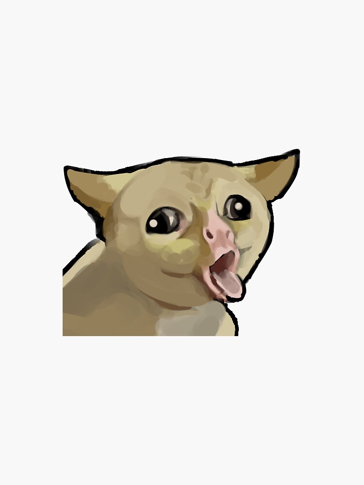 "Goofy Ahh Cat Sticker - Throwing Up (no rainbow)" Sticker for Sale by ...