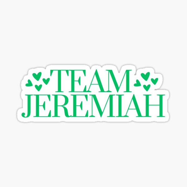 "Team Jeremiah (the Summer I turned pretty)" Sticker for Sale by Shelby ...