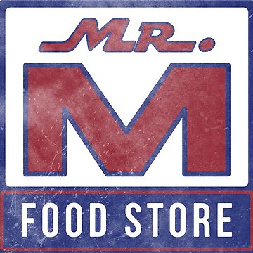 "Mr. M Food Store - Classic Logo" Sticker for Sale by ClassicMotors | Redbubble