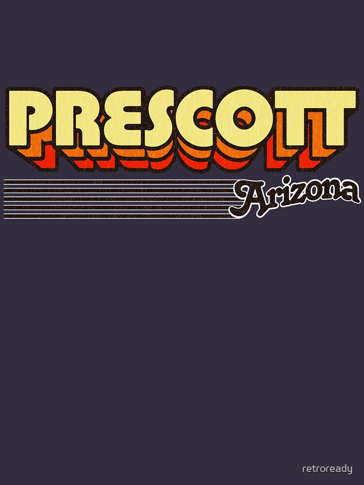 "Prescott, Arizona | Retro Stripes" T-shirt for Sale by retroready ...
