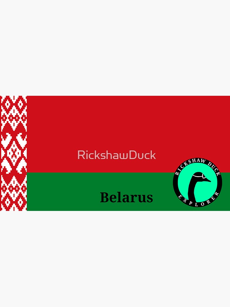 "Belarus Travel Flag" Sticker for Sale by RickshawDuck | Redbubble