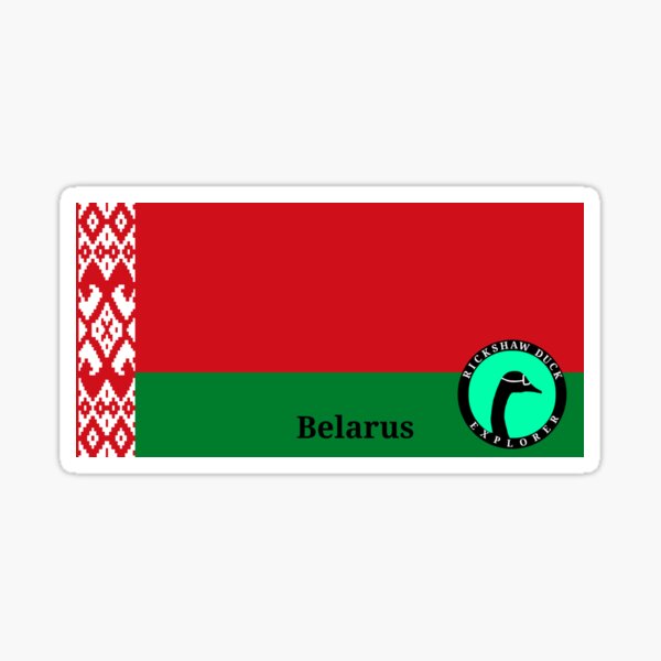 "Belarus Travel Flag" Sticker for Sale by RickshawDuck | Redbubble
