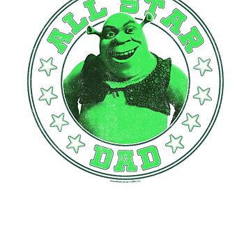 "Shrek Fathers Day Neon All Star Dad" Essential T-Shirt for Sale by ...