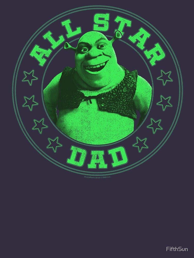 "Shrek Fathers Day Neon All Star Dad" Essential T-Shirt for Sale by ...