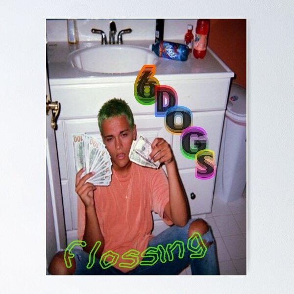 "Flossing poster 6dogs " Poster for Sale by IjazAhmed1231 | Redbubble