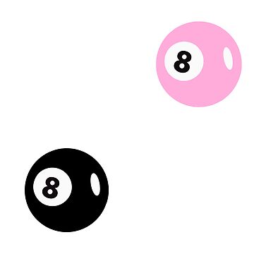 "magic eight balls 8 pink & black" Sticker for Sale by maries-shopz ...