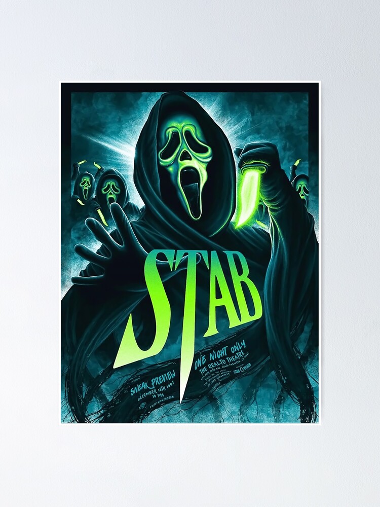 "Scream movie - Stab Movie" Poster for Sale by oakley0 | Redbubble