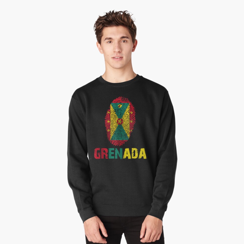 "GRENADA Finger Print Flag I Love GRENADA Ravel Ee " Sticker for Sale ...