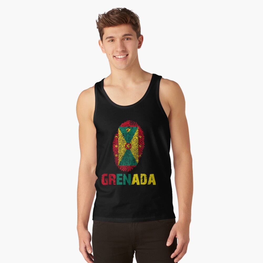 "GRENADA Finger Print Flag I Love GRENADA Ravel Ee " Sticker for Sale ...