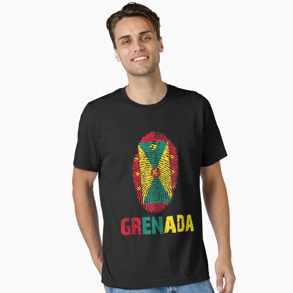 "GRENADA Finger Print Flag I Love GRENADA Ravel Ee " Sticker for Sale ...