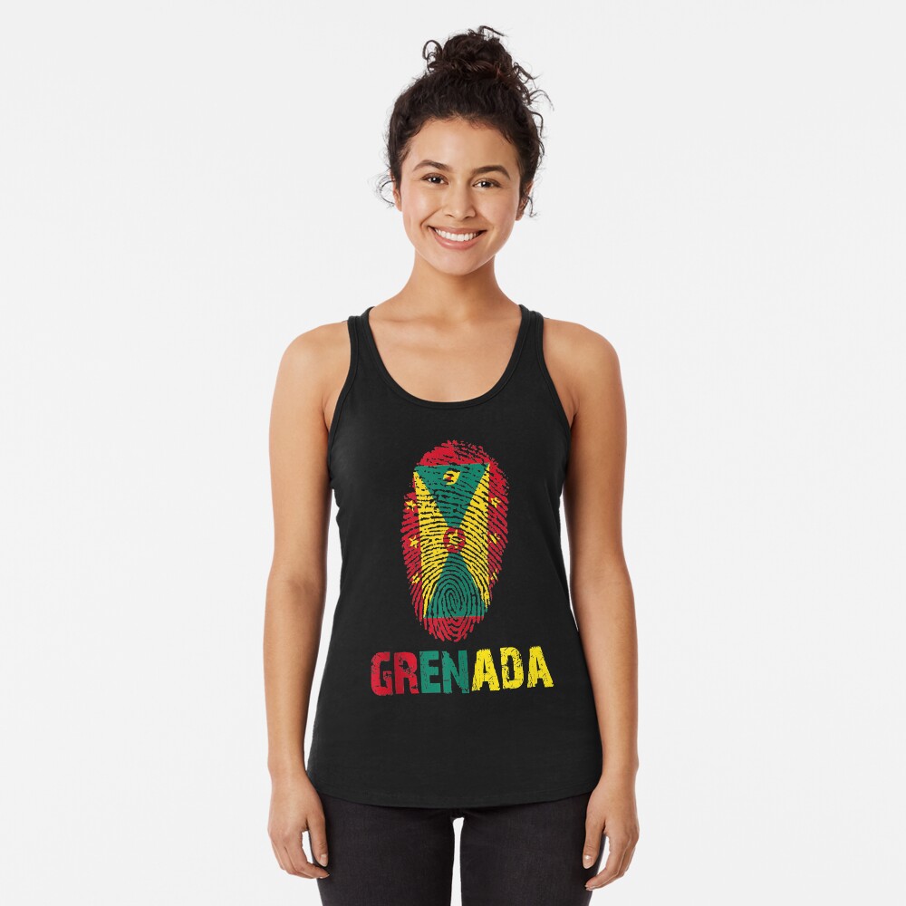 "GRENADA Finger Print Flag I Love GRENADA Ravel Ee " Sticker for Sale ...