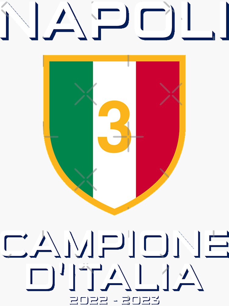 "SSC Napoli Campione d'Italia 2022 - 2023 Forza Napoli Sempre" Sticker ...