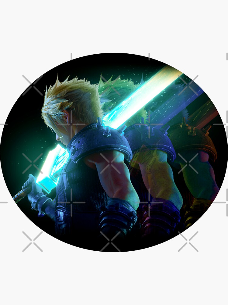 "Neon Cloud - FF Art" Sticker for Sale by Cvera7 | Redbubble