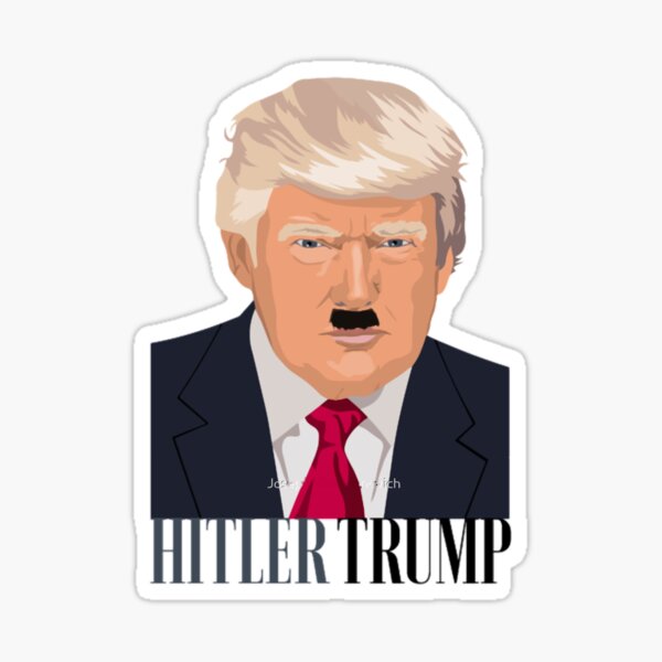"Hitler Trump" Sticker for Sale by connormur | Redbubble