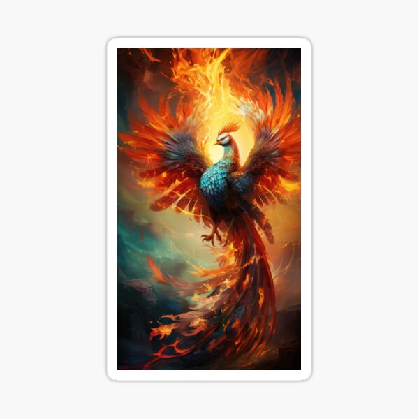"Rising Phoenix" Sticker for Sale by DankDank420 | Redbubble