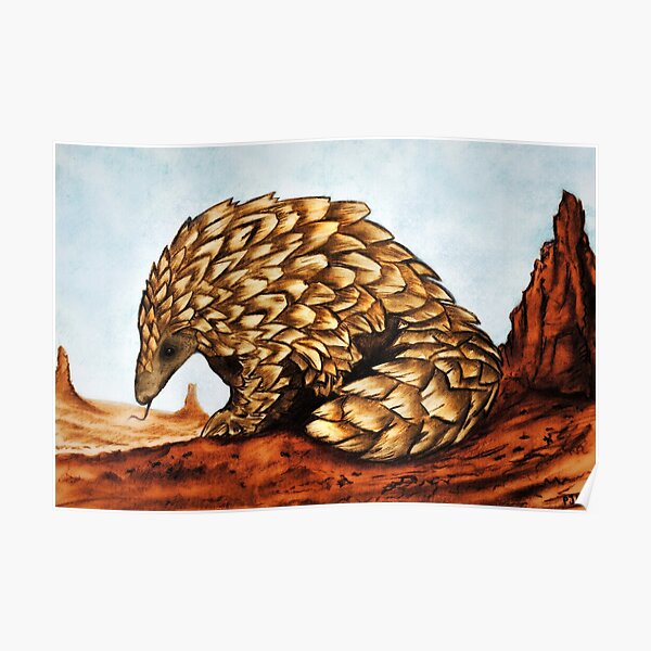 "The Golden Pangolin" Poster by PhilipHarvey | Redbubble