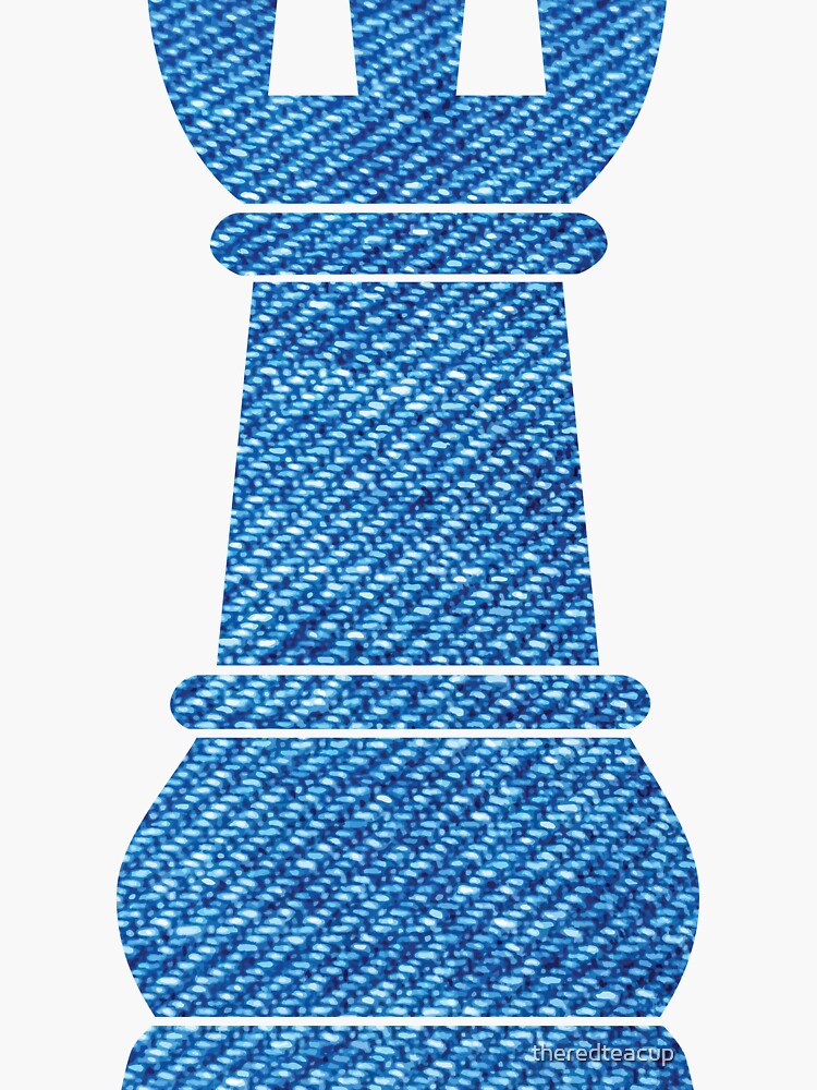 "Chess Playing Piece - The Rook" Sticker by theredteacup | Redbubble