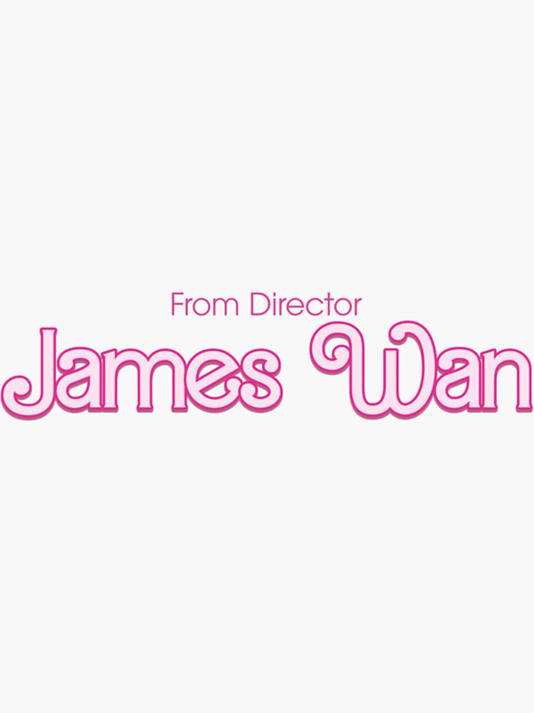 "Greta Gerwig Ryan Gosling T-shirt but it's James Wan " Sticker for ...