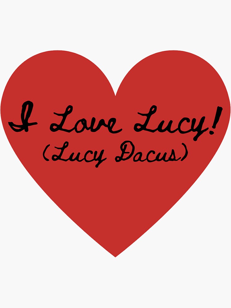 "I Love Lucy Dacus!" Sticker for Sale by emmak22 | Redbubble