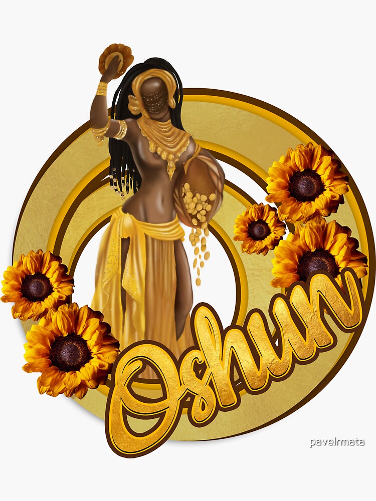 "Oshun" Sticker for Sale by pavelrmata | Redbubble