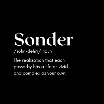 "Sonder" Sticker for Sale by StickerSparkle | Redbubble
