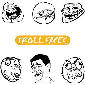 "Troll Face Collection, Troll Face Set, Troll Face Pack" Art Board ...
