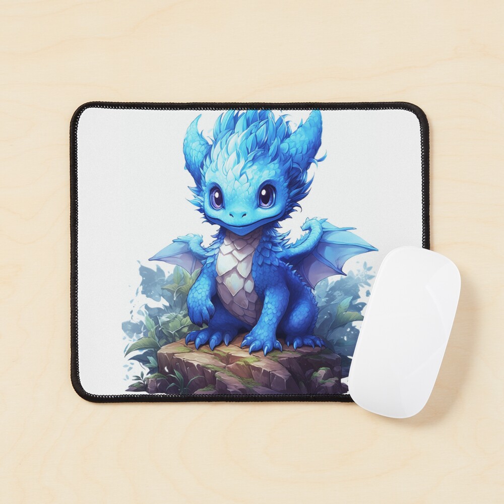 "Cute Blue Baby Dragon" Sticker for Sale by shadowalice | Redbubble