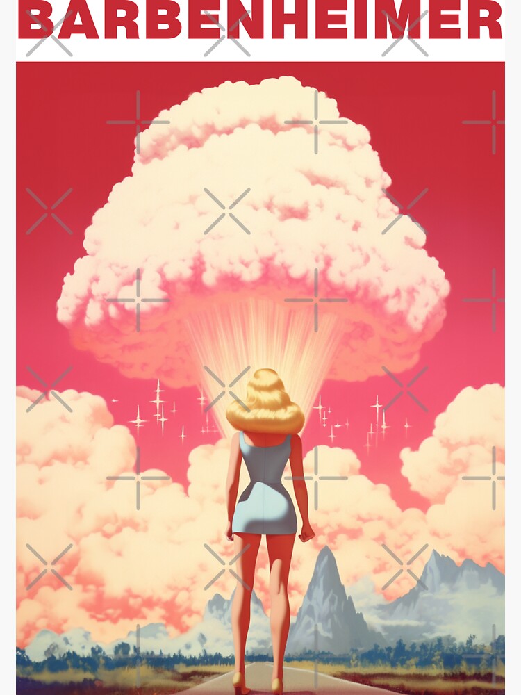 Magnete Divertente - Barbie X Oppenheimer, Barbenhimer 2023 venduto da ...