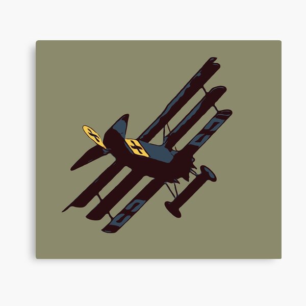 "Fokker DR.I aircraft [comics edition 2]" Canvas Print by Escarpatte ...