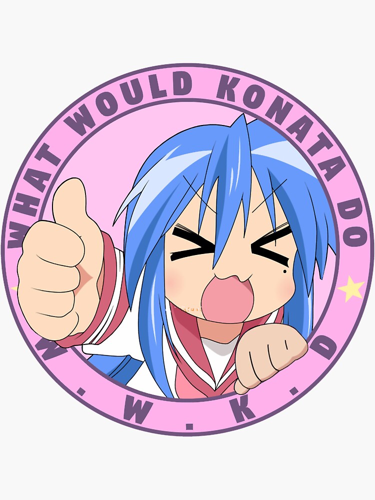 "Thumbs up! What Would Konata Do" Sticker for Sale by truma-ntellez ...