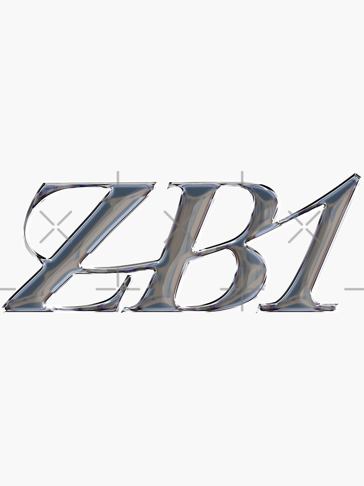 "Metallic ZB1 Zerobaseone Logo" Sticker for Sale by CrownMaru | Redbubble