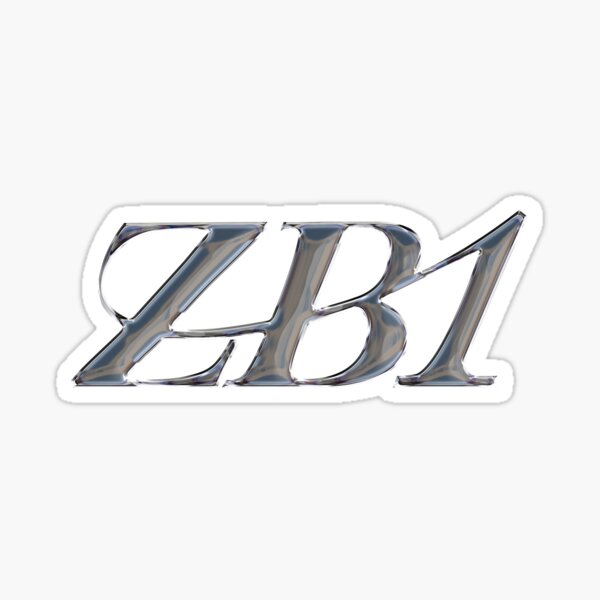 "Metallic ZB1 Zerobaseone Logo" Sticker for Sale by CrownMaru | Redbubble