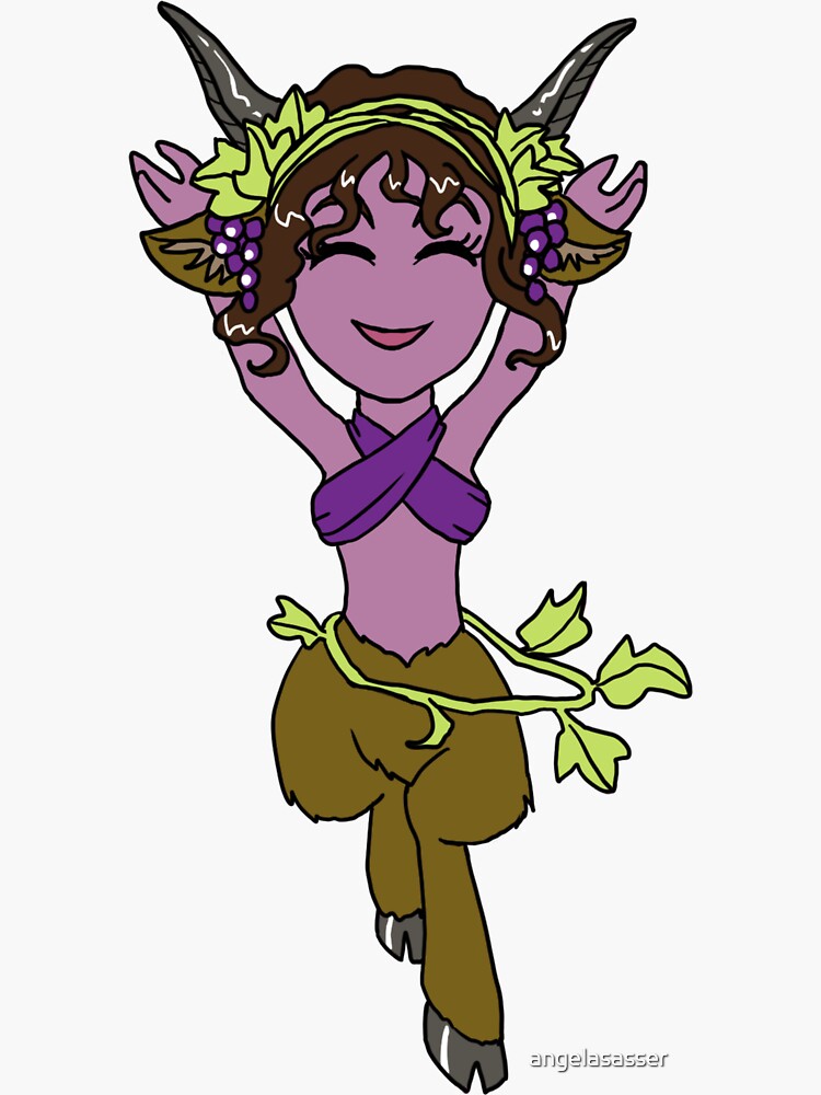 "Dancing Female Satyr Playing Flute Girl CHIBI SD MONSTER GIRLS Series ...