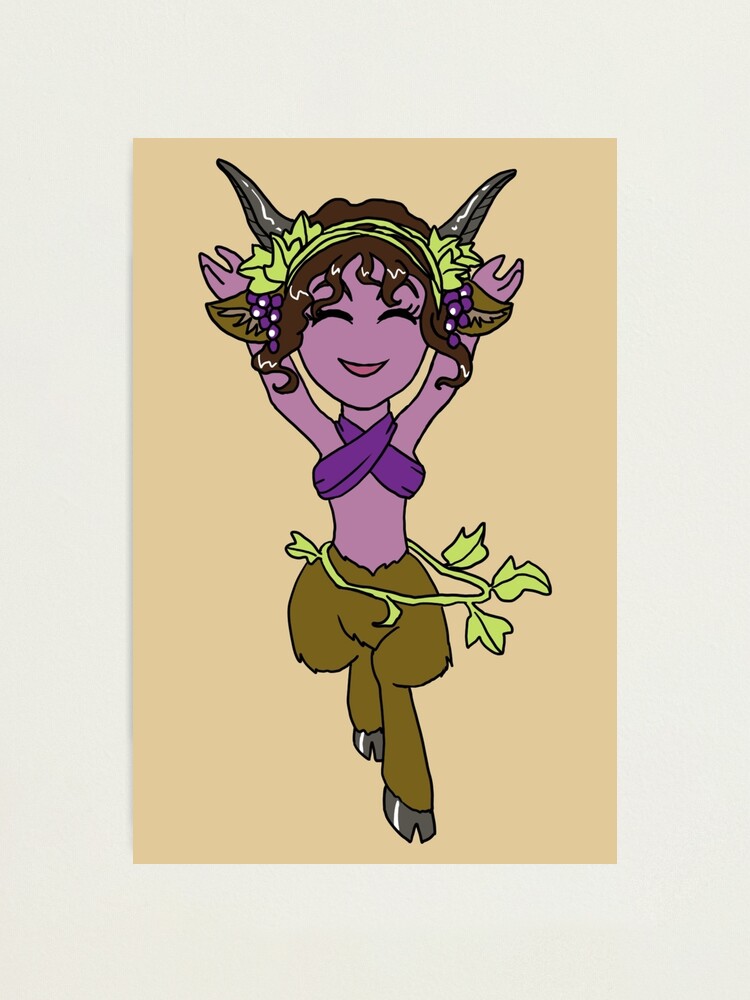 "Dancing Female Satyr Playing Flute Girl CHIBI SD MONSTER GIRLS Series ...